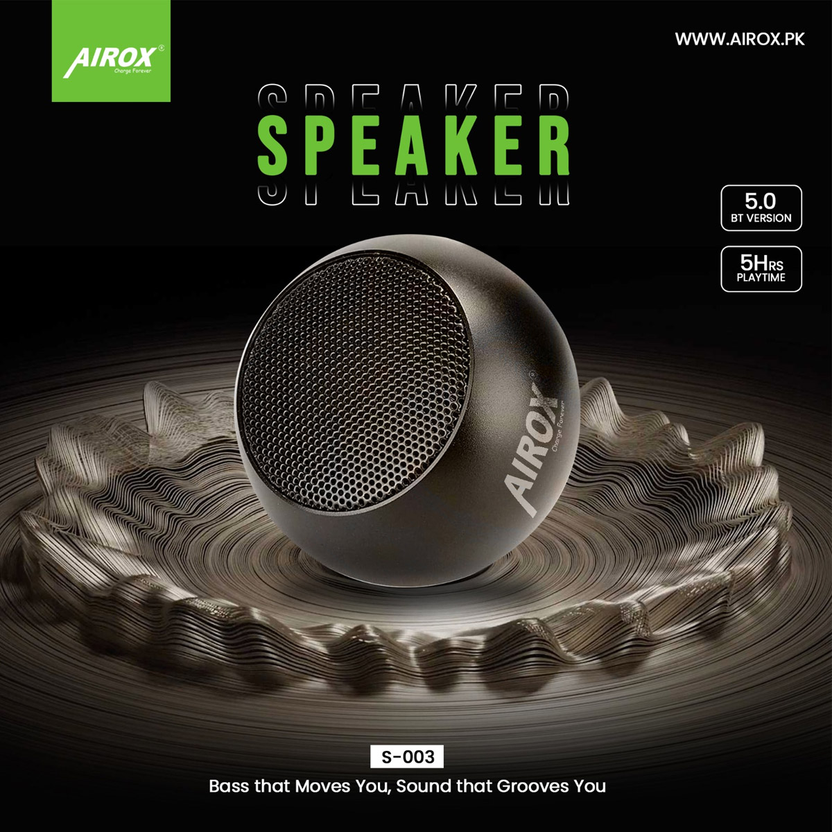 Airox S003 Bluetooth Speaker Price in Pakistan 2025 | Priceoye