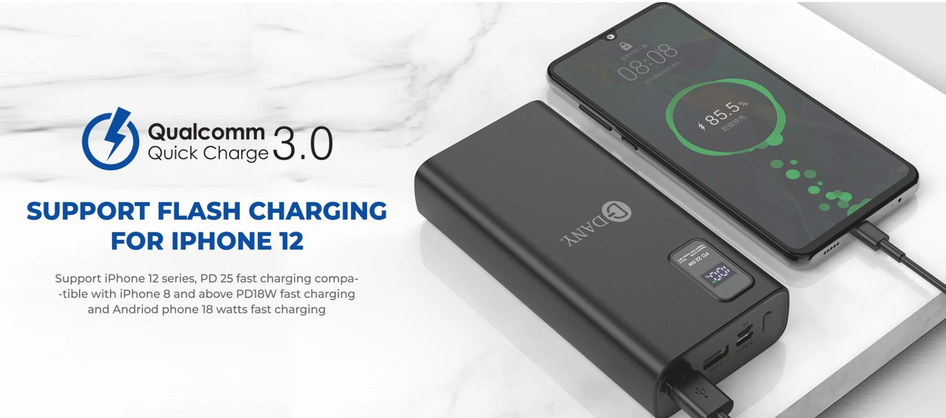 Dany TITAN T-100 Power Bank 20000 mAh Price in Pakistan 2026 | Priceoye
