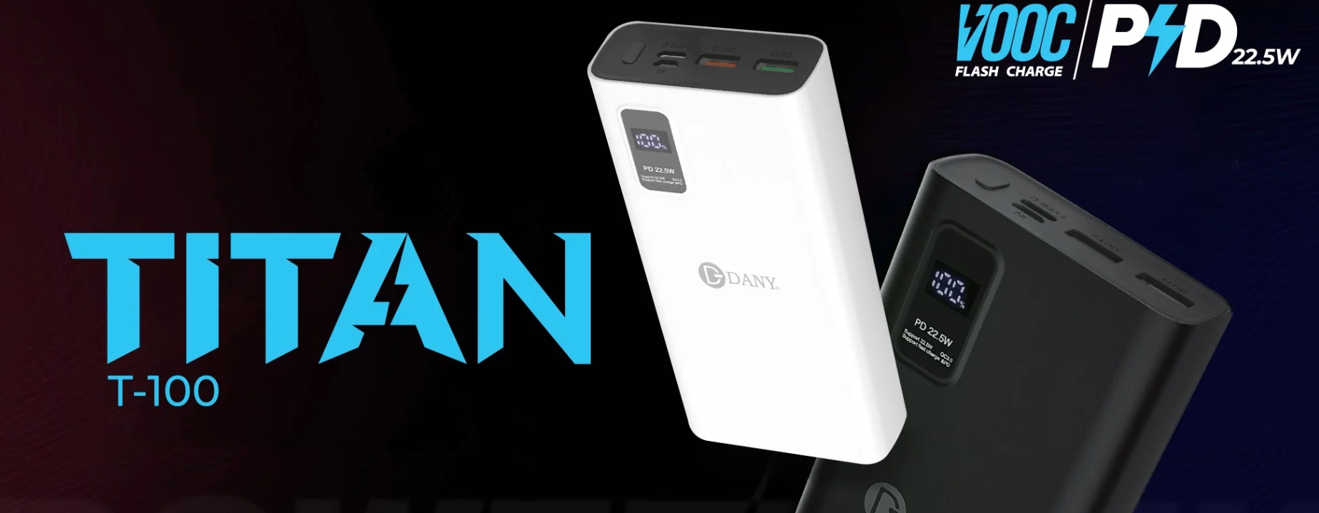 Dany TITAN T-100 Power Bank 20000 mAh Price in Pakistan 2026 | Priceoye