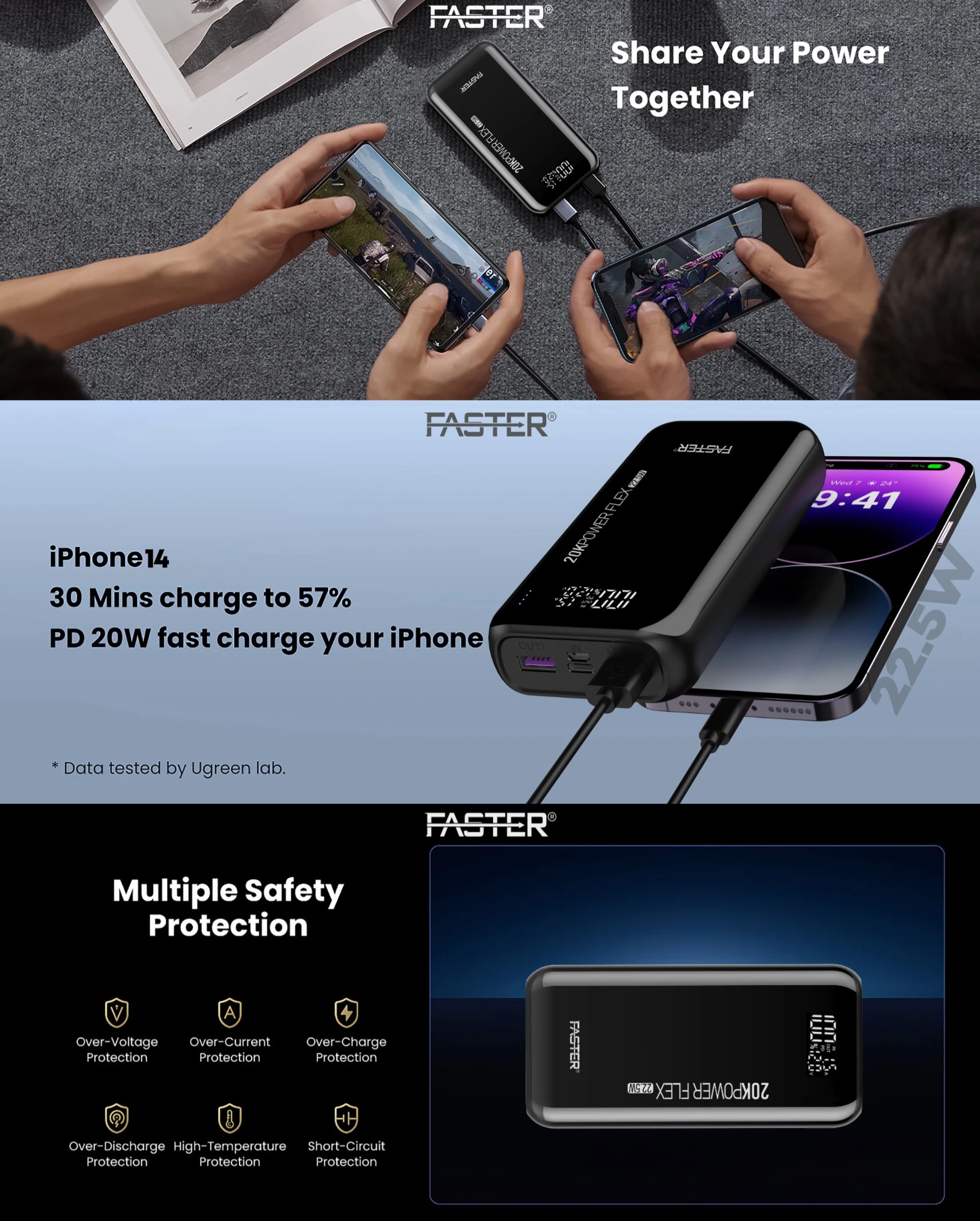 FASTER Powerbank PF-30K 30000mAh Power Bank Price in Pakistan 2025 ...