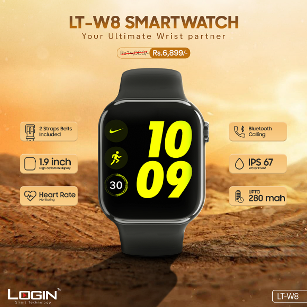 LOGIN LT-W8 Business Smartwatch Price in Pakistan 2025 | Priceoye